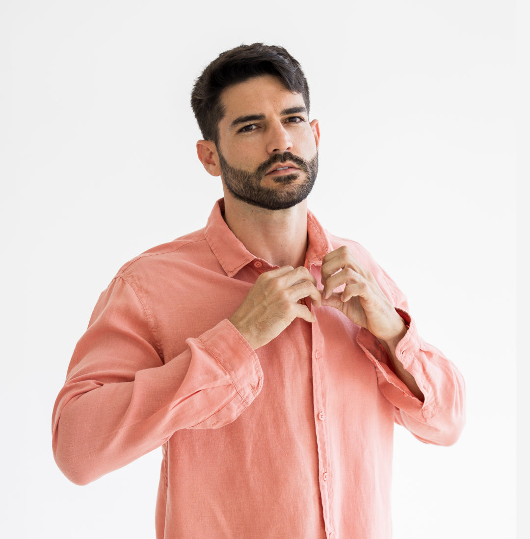 Camisa De Linho Masculina Minimal Club Camisa De Linho Masculina Minimal Club